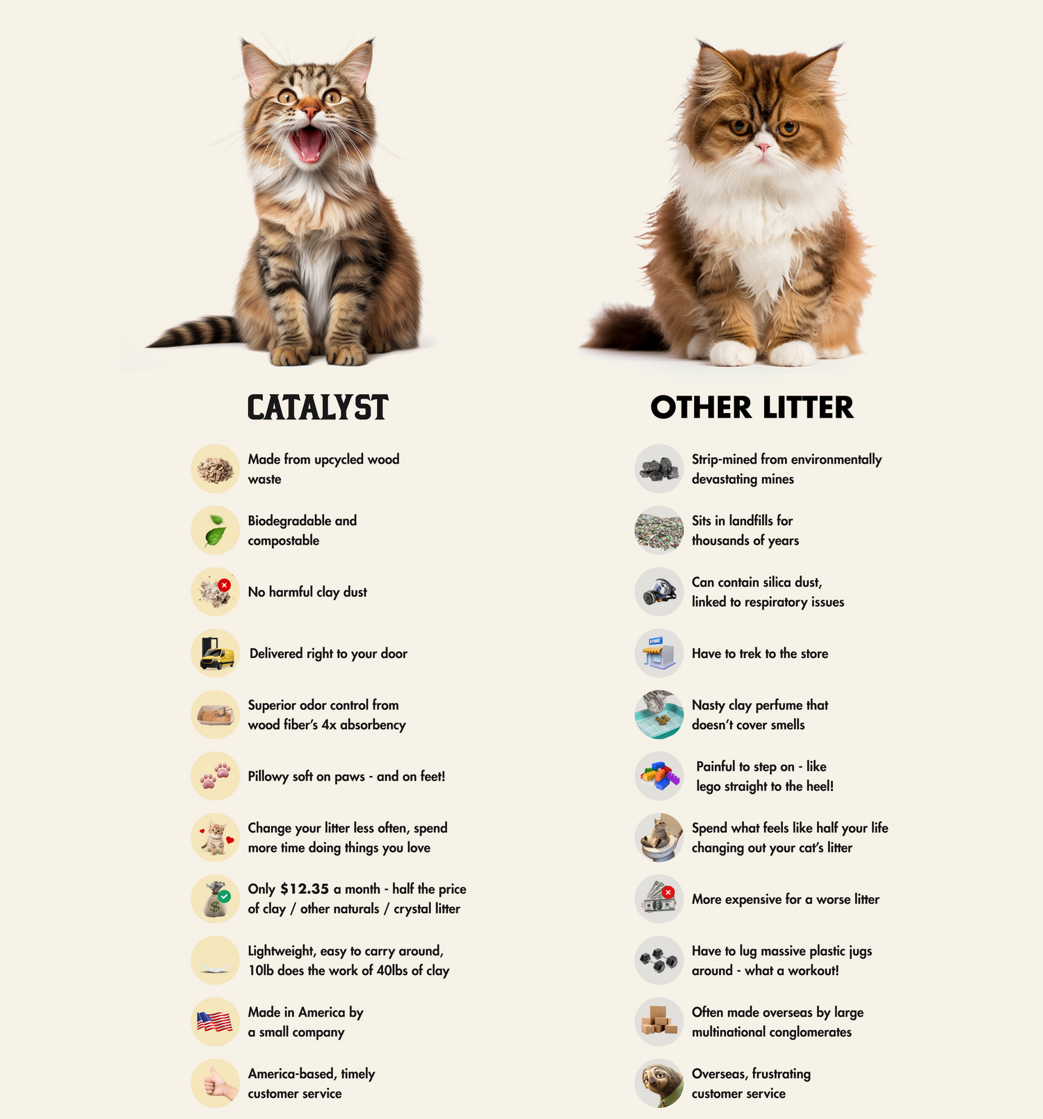 Catalyst Cat Litter Multi Cat - High Performance Eco-Friendly Clumping ...