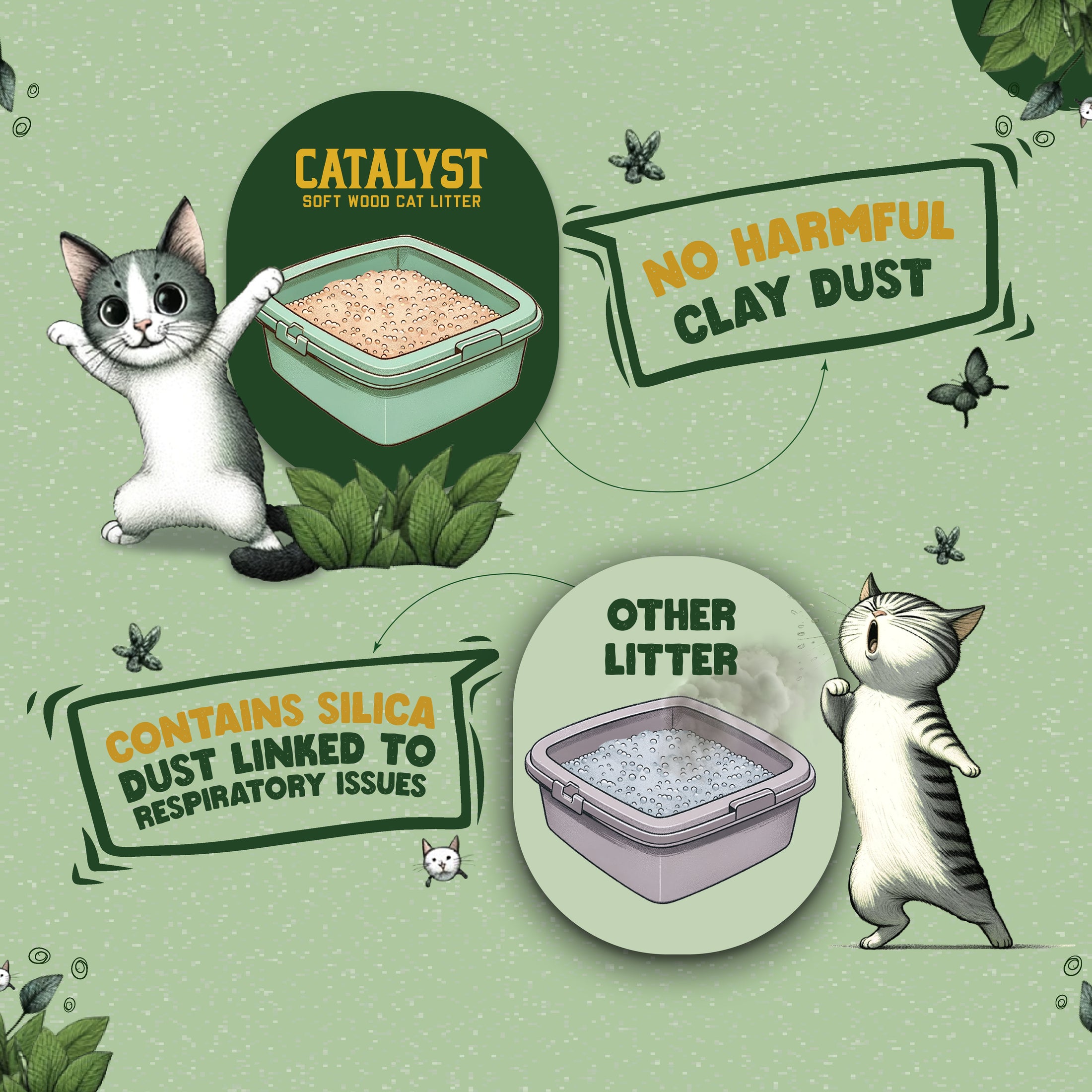 Catalyst Cat Litter Multi Cat - High Performance Eco-Friendly Clumping ...